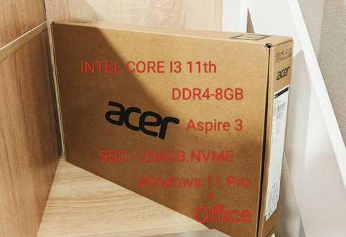 Новый ноутбук Acer Aspire 3 /Core i3/8GB/256-SSD