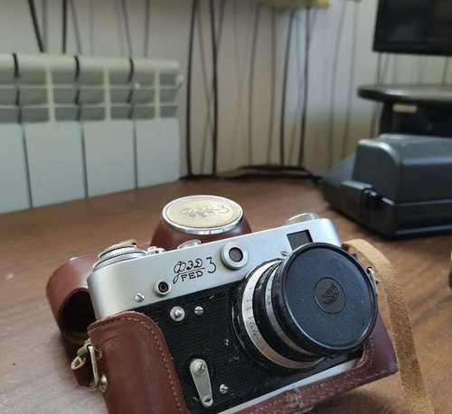 Плёночный фотоаппарат fed 3, polaroid