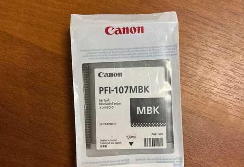 Катридж canon PFI-107MBK на плоттер