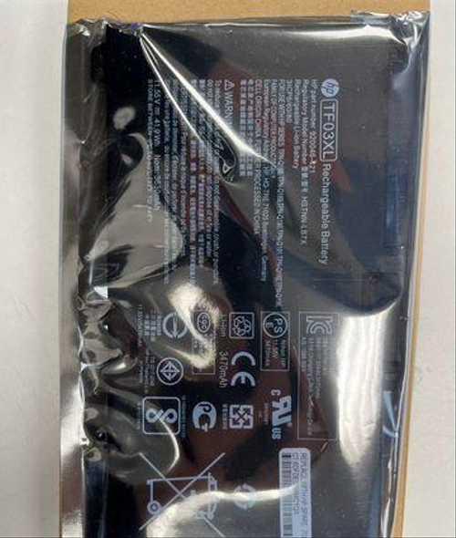 Аккумулятор для HP Pavilion TF03XL 41Wh, 11.55V