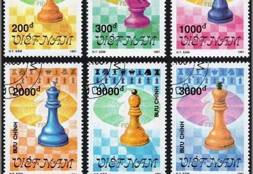 Почтовые марки Вьетнам Шахматы