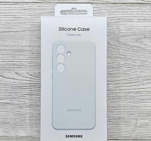 Чехол Silicone Case для Samsung S24 белый