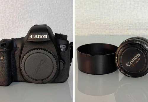 Фотоаппарат canon 6d + объектив canon 50 f/1.4