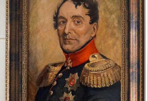 Картина маслом на холсте портрет генерала