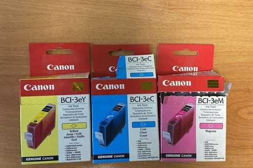 Картриджи Canon BCI-3e набор 3 шт Y/C/M