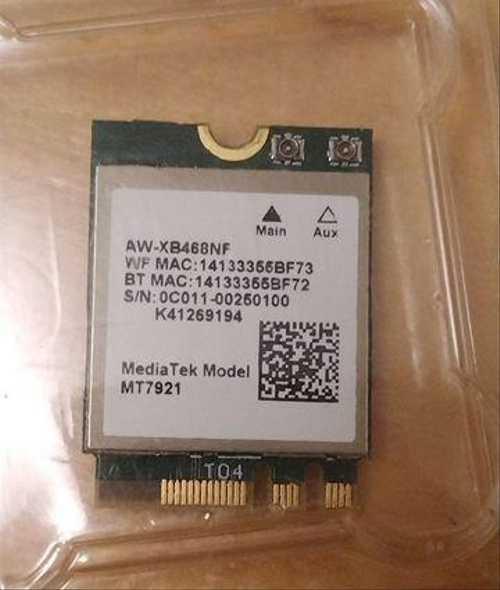 Сетевой адаптер MediaTek AW-xb468nf WiFi 6 BT