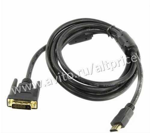 Кабель TV-COM hdmi to DVI-D (19M -25M) 2м, 2 фильт