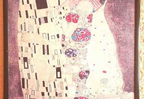 Картина Густав Климт "Поцелуй"