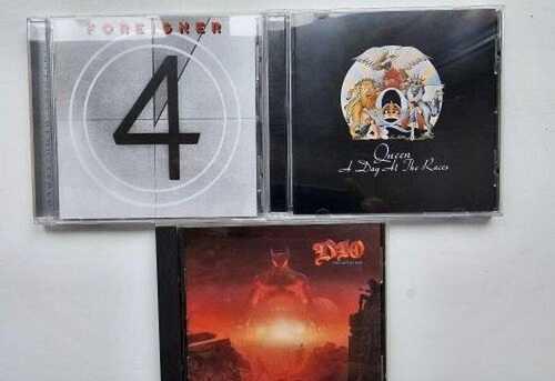 Cd диски фирменные Queen, Dio, Foreigner