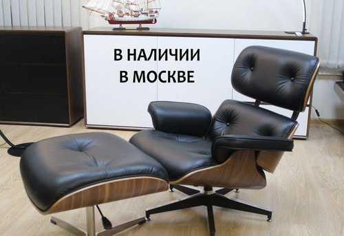 Lounge Eames Chair Black кожаное кресло