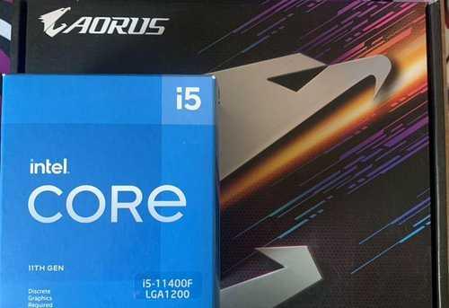 Комплект i5 11400f + b560m aorus elite