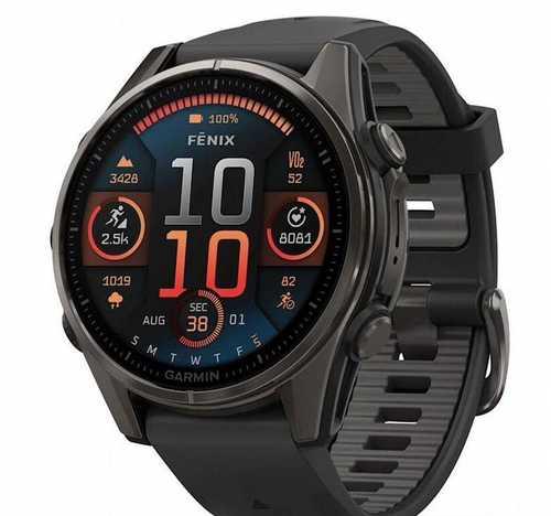 Часы Garmin Fenix 8 43mm Amoled Sapphire Titanium