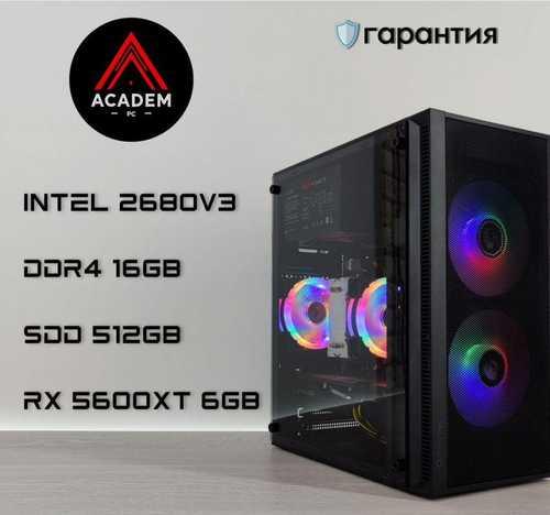 Игровой пк Intel 24 ядра, RX 5600XT 6Гб, DDR4 16Гб