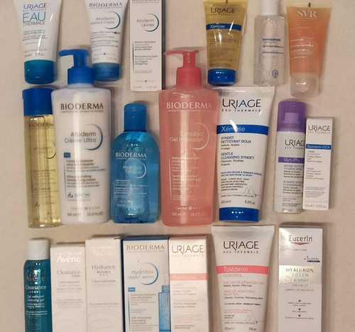 Набор косметики Eucerin, Bioderma, Uriage, Avene