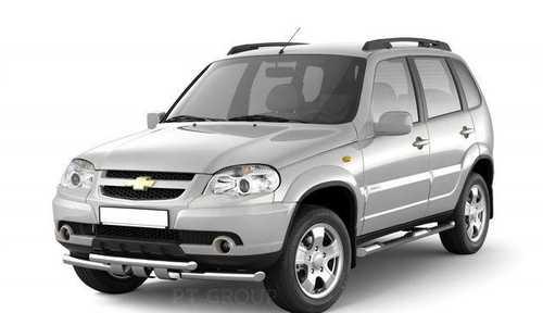 Защита переднего бампера Chevrolet Niva, LADA Niva