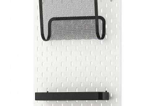 Набор для хранения IKEA Skadis, белый/черный