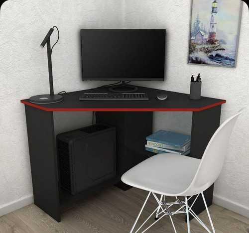 Компьютерный стол угловой с полками Corner 900
