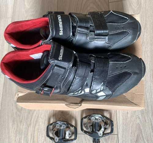 Велотуфли shimano SH-M088L 44р. с педалями