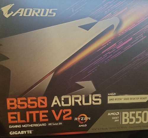 Комплект Gigabyte b550 aorus elite v2 + amd ryzen