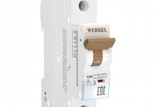 Автоматический выключатель 1P 20 A C 6 кА Werkel W