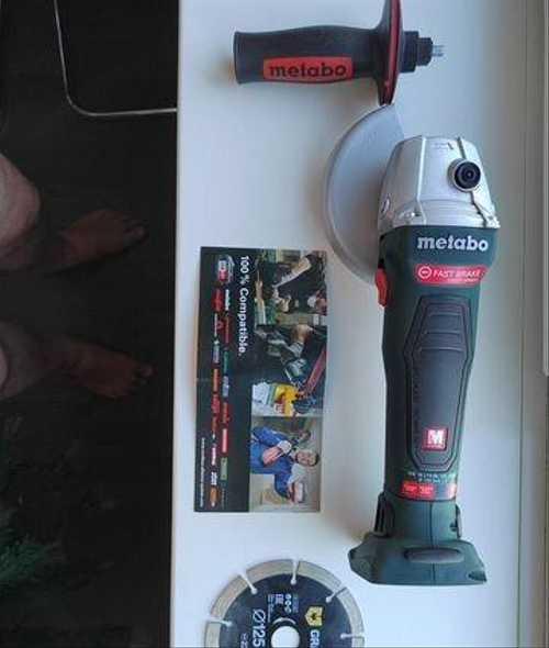 Аккумуляторная ушм Metabo WB 18 LTX BL 125 Quick 4