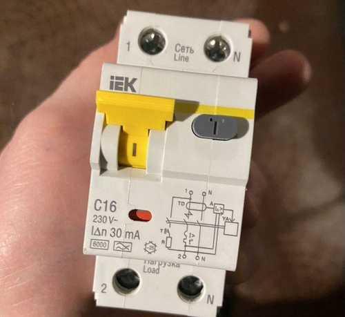 Авдт IEK 16А 2П 30ma