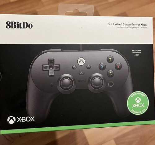 Геймпад проводной 8BitDo Pro 2 for Xbox черный