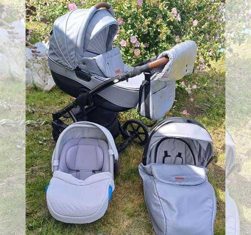 Коляска 3 в 1 Mirelo inverno glamour