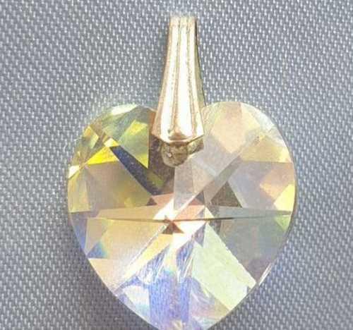 Подвеска кристалл Swarovski сердце 14 мм