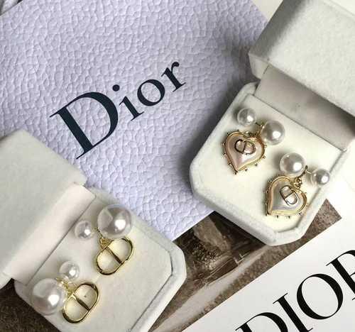 Сережки Dior большой ассортимент