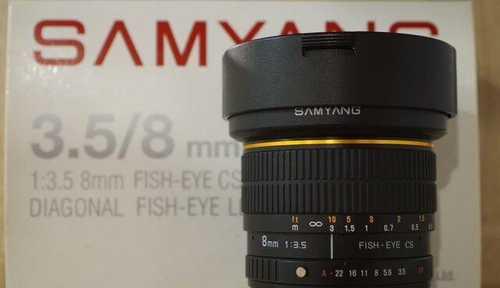 Samyang 8mm f3.5 fish-eye для Pentax
