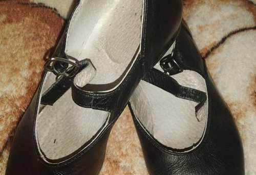 Туфли для народных танцев черные детские