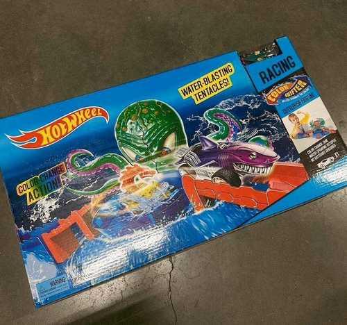 Автотрек хот вилс Hot Wheels меняет цвет большой