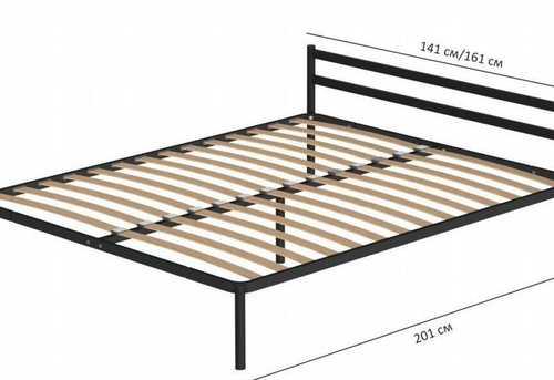 Кровать 140х200 металлическая