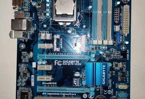 Материнка Gigabyte ga b75m d3v (1155) под ремонт