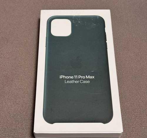 Чехол Apple Leather Case iPhone 11 Pro Max Green