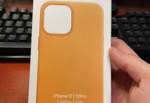 Кожаный чехол iPhone 12