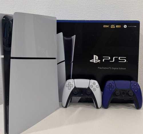 Sony playstation 5 ps5 slim  2 геймпада