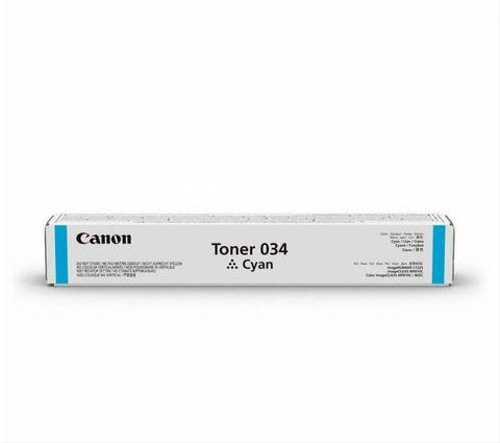 Картридж Canon 034 9453B001 голубой туба для копир