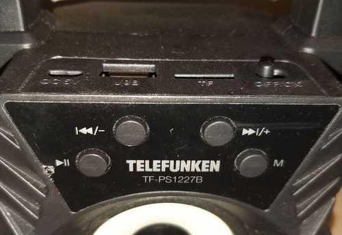 Портативная колонка Telefunken TF-ps1227b, б/у