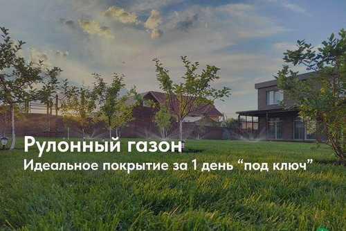 Рулонный газон. Укладка газон