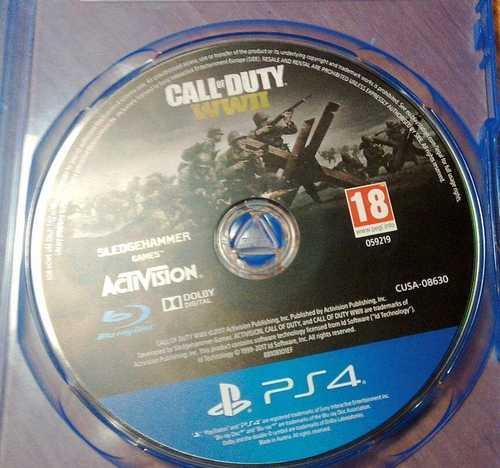 Call of duty WW 2 ps4 диск