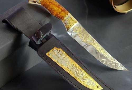 Подарочный нож "Янтарь". Златоуст