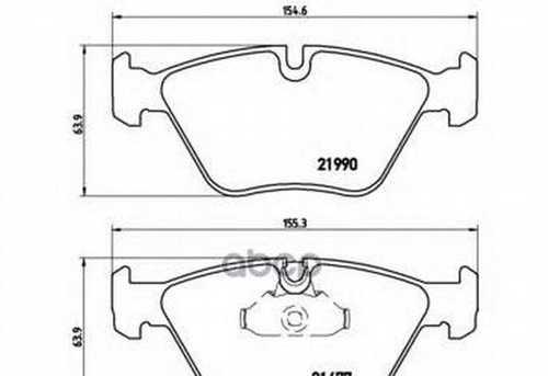 Колодки BMW 5 E39 520 d 2000 P06065 Brembo