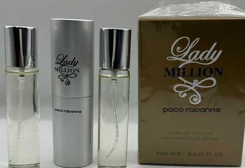 Paco rabanne lady million 3 по 20 мл