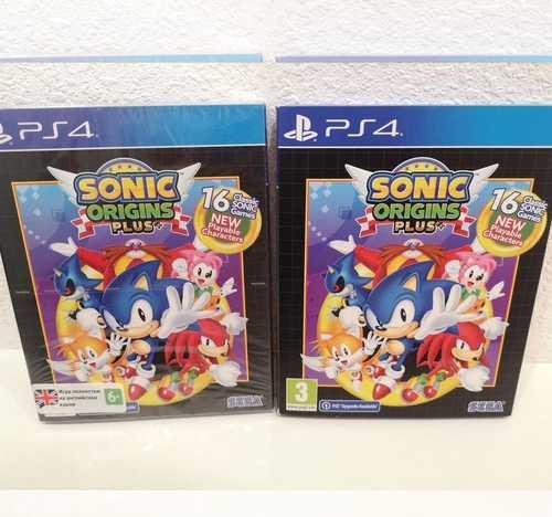 Sonic origins Plus PS4 диск новый, в плёнке