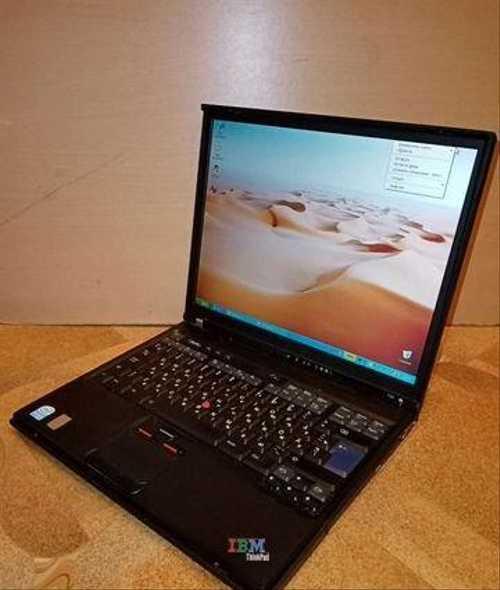 IBM Thinkpad T42 с LPT отл.сост/14"/1*60Gb/акб