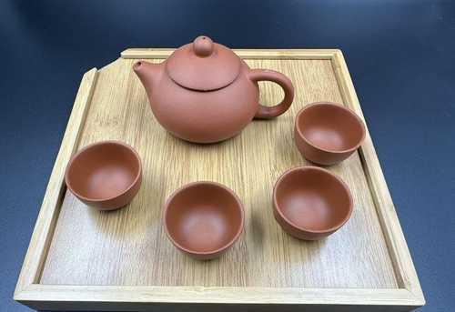 Чайник китайский глиняный и пиалы