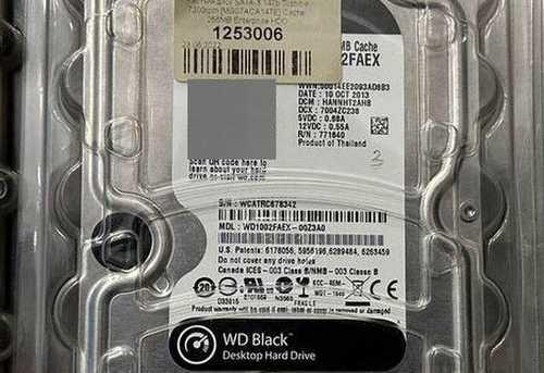 Жесткий диск SATA HDD WD Black 3.5 1Tb