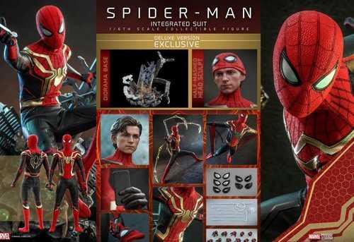 Hot toys MMS624 spider MAN integrated Человек паук